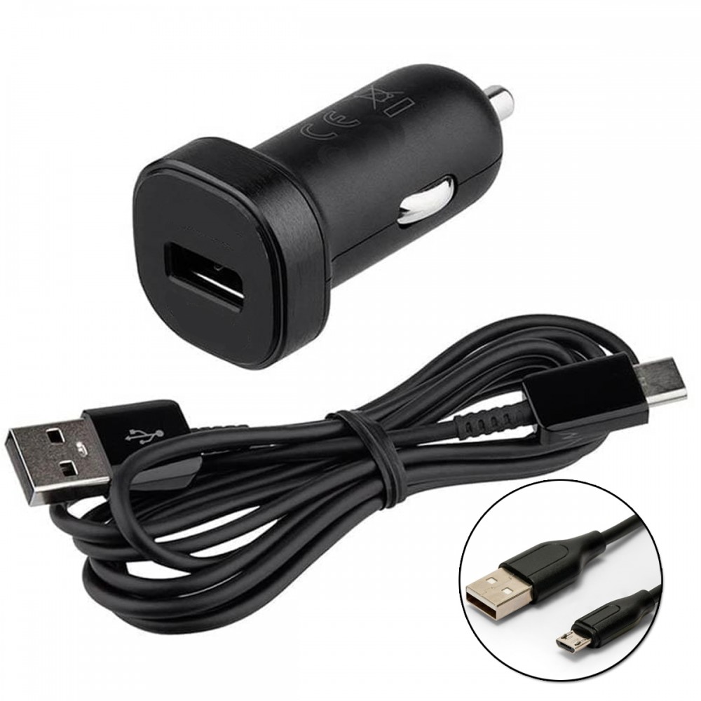 Cargador de Celular para Auto 5V 2A / Cable Micro
