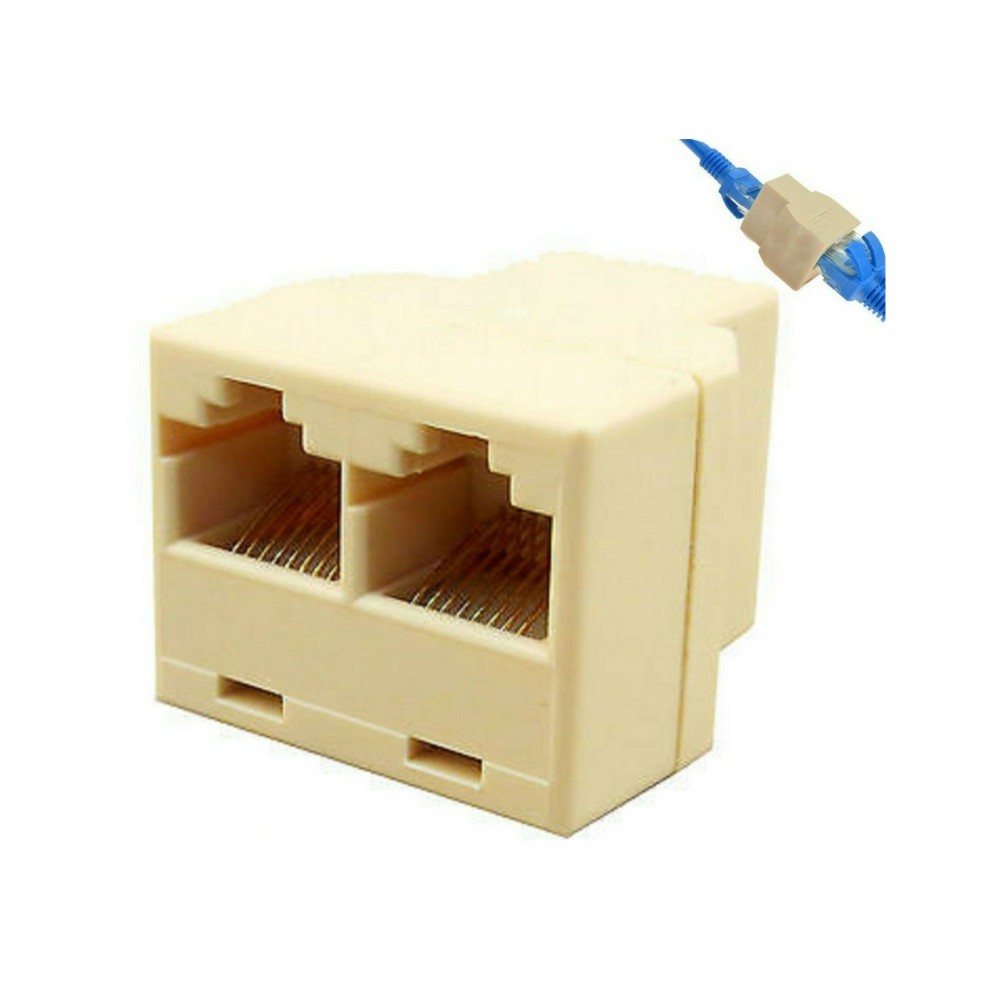 Union de RJ45 Cat5E 1 a 2