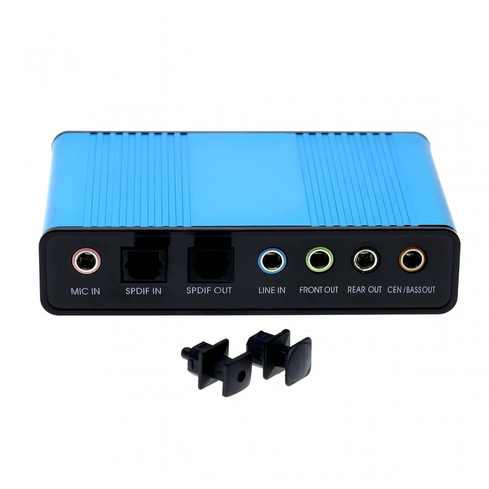 USB 2.0 External Sound Card 6 Channel 5.1 Surround Adapter Audio S/PDIF ...