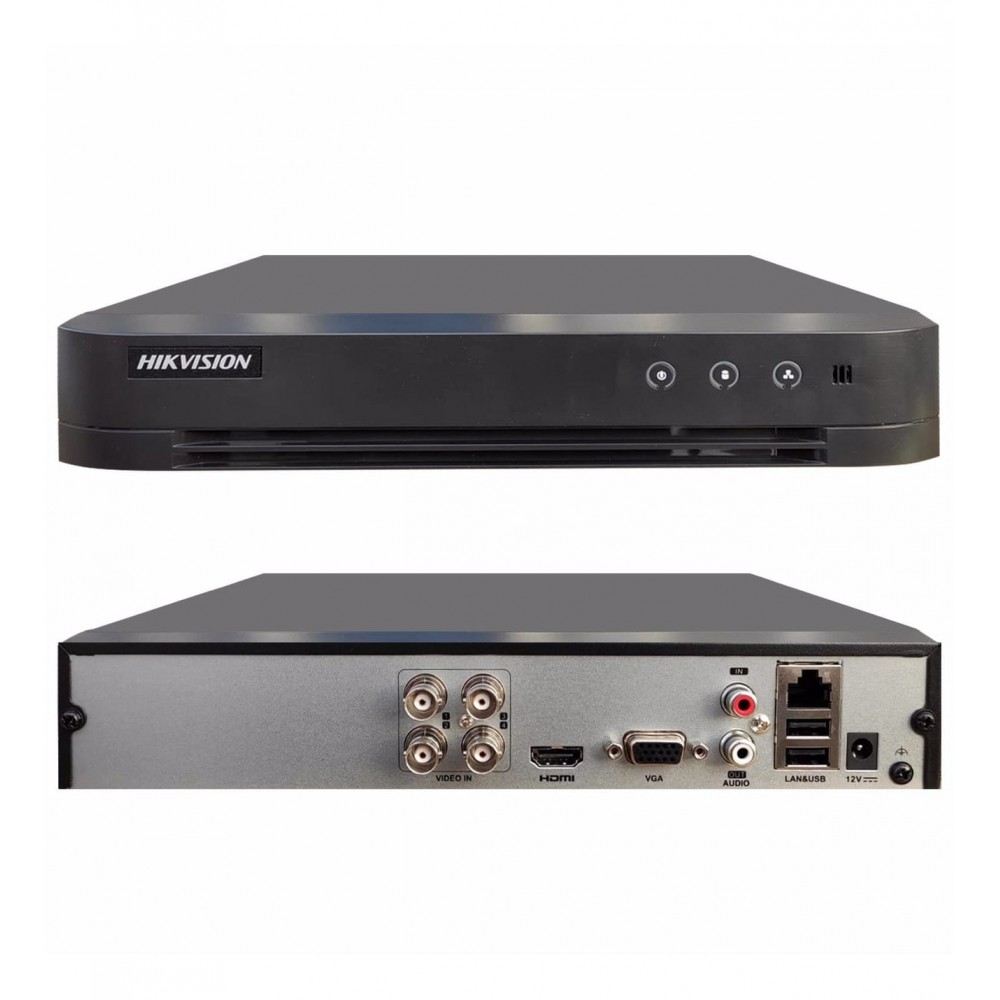 DVR HIKVision DS-7204HGHI-K1 4PT H.264 1080P HDMI/VGA Turbo HD - TVI