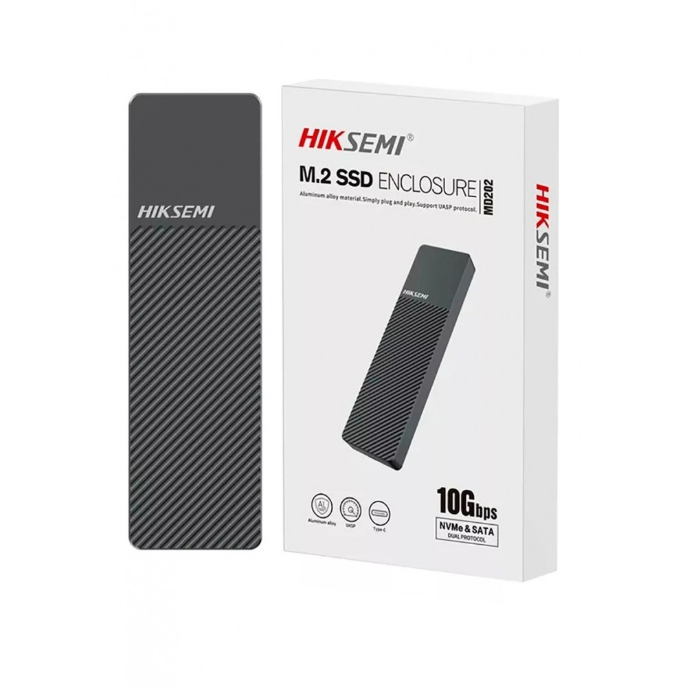 Enclosure HikSemi M.2 / NVMe / Sata / Conexion Tipo C / 10 Gbps / HS ...