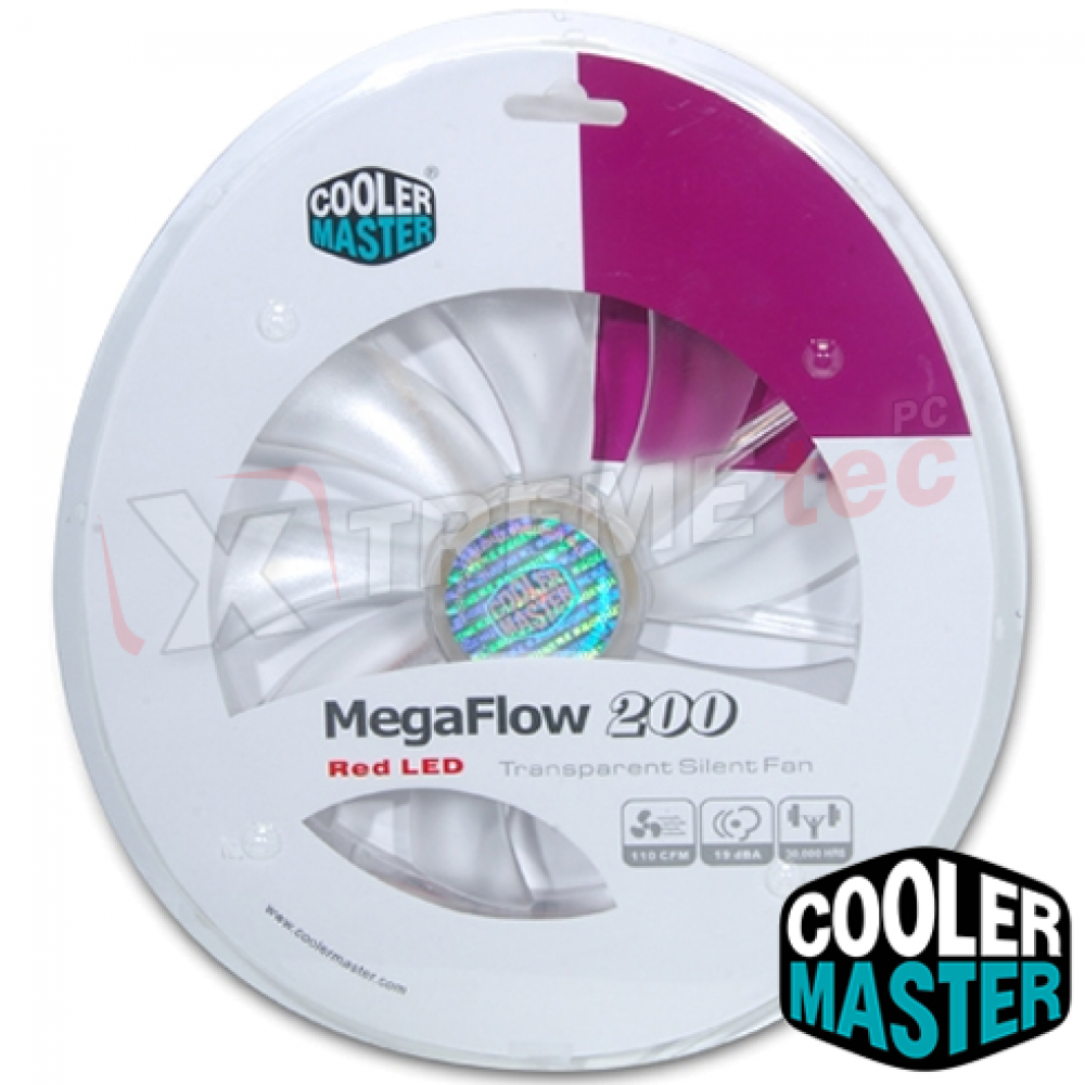 Case Fan Cooler Cooler Master MegaFlow 200 - Sleeve Bearing 200mm LED ...