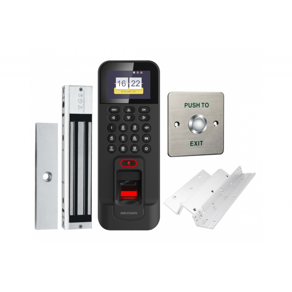 Kit de terminal de control de acceso DS-KAS261 Incluye: DS-K1T804MF ...